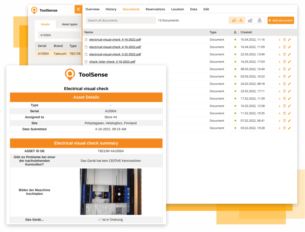 Equipment Safety Inspections — ToolSense